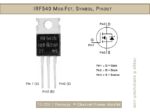 IRF540, Datasheet PDF, Circuits, Pinout, Equivalent, Alternatives - SM Tech
